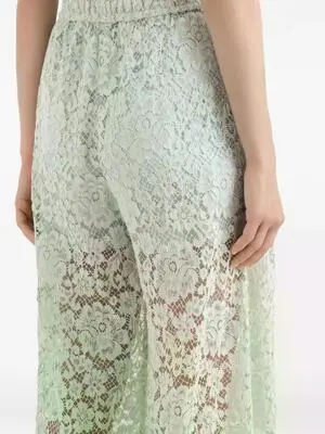 Dolce & Gabbana Floral Lace Palazzo Pants