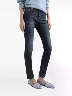 Dolce & Gabbana Logo Patch Skinny Jeans