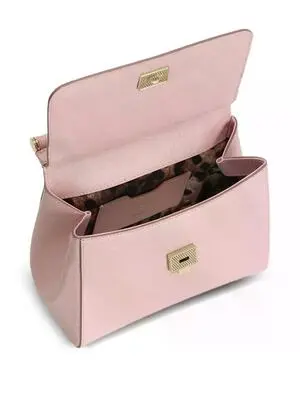 Dolce & Gabbana Dauphine Calfskin Small Sicily Handbag - Pink