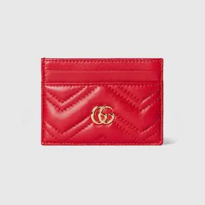 Gucci Gg Marmont Card Case Leather