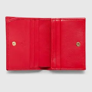 Gucci Gg Marmont Small Wallet Leather - Red