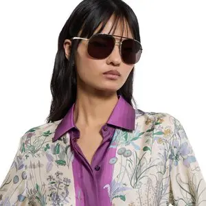 Gucci Printed Silk Twill Shirt