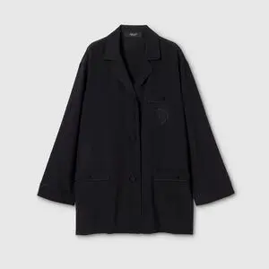Gucci Silk Crêpe De Chine Shirt With Embroidery - Black