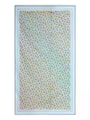 Dolce & Gabbana Floral-print Sarong - Blue