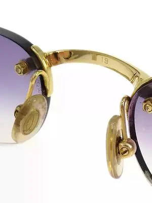 Cartier 2010s Rimless Rectangle Sunglasses