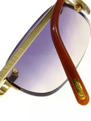 Cartier 2010s Rimless Rectangle Sunglasses
