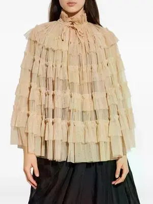 ALLSAINTS Aude Ruffled Tie Top