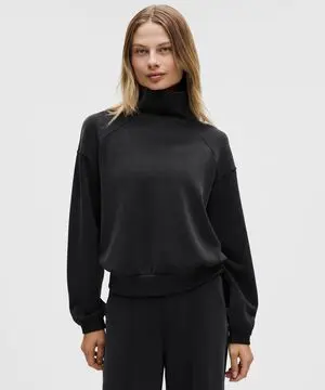 Lululemon Brushed Softstreme Funnel Neck - Black