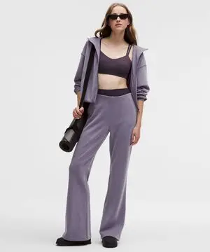 Lululemon Brushed Softstreme Mid-rise Flared Pant - Grape Mist