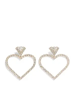 Valentino Garavani Embellished Coeur Royal Earrings - Gold