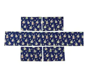 TEMP-TATIONS As Is Seasonal 5-pc Textile Set W/ Placemats - One-color