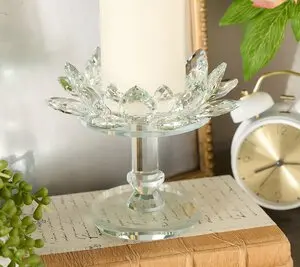 VALERIE PARR HILL Faceted Glass Lotus Pedestal Valerie - One-color