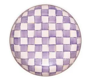 MACKENZIE-CHILDS Violet Check Abundant Bowl - One-color