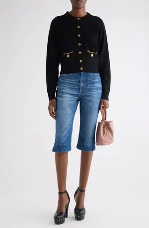 Chloé High-waisted Capri Jeans