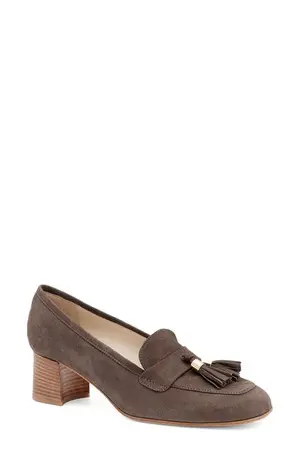 AMALFI BY RANGONI Balcanico Tassel Pumps Java Suede