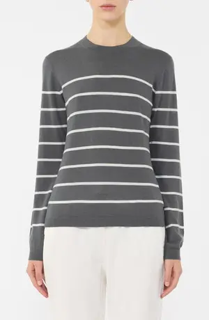 MM BY MAX MARA Pensile Striped Crewneck Sweater