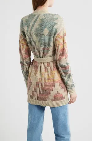 Pendleton Cheyenne Jacquard Cotton Wrap Cardigan
