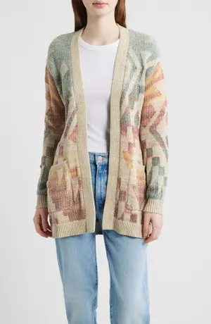 Pendleton Cheyenne Jacquard Cotton Wrap Cardigan