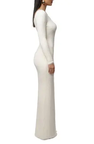 JLUXLABEL Ribbed One-shoulder Sweater Dress
