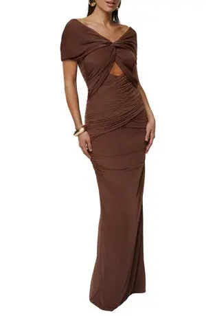 JLUXLABEL Off-the-shoulder Cutout Dress