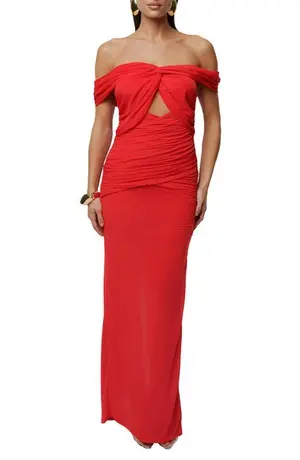 JLUXLABEL Off-the-shoulder Cutout Dress