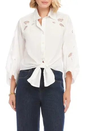 Karen Kane Front Tie Shirts For Women