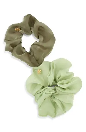 L. Erickson Livvy Scrunchies 2-pack - Green