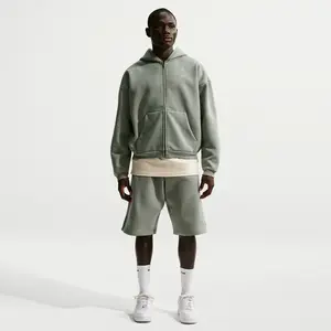 Nike Standard Issue Therma-fit Full-zip Basketball Hoodie - Grey