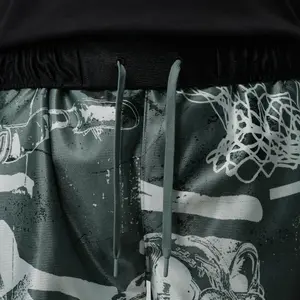JORDAN Brooklyn Cat Scratch Shorts - Black