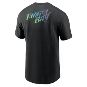 Nike Tampa Bay Rays City Connect 2-hit Mlb T-shirt - Black