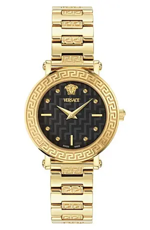 Versace Greca Sphere Petite Bracelet Watch - Yellow Gold