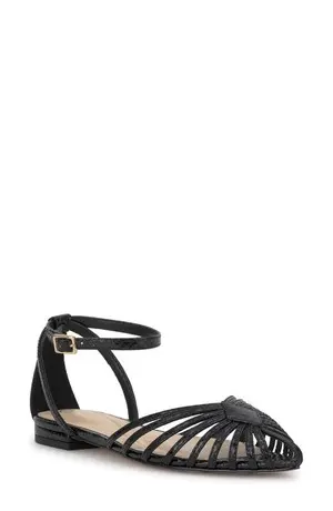 Jessica Simpson Pointed Toe Ankle Strap Sandal - Black 03