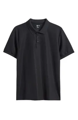 Zella Textured Performance Polo - Black