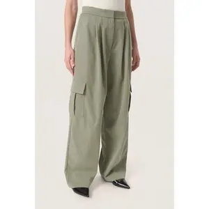 SOAKED IN LUXURY High Waist Cargo Trousers