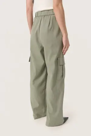 SOAKED IN LUXURY High Waist Cargo Trousers
