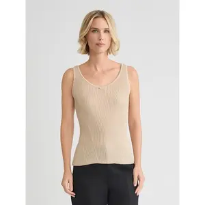 Misook Shaped Soft Ribbed Knit Tank