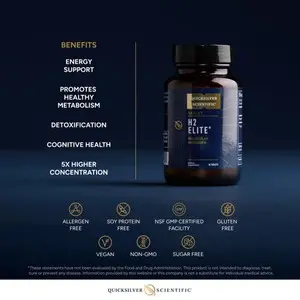 QUICKSILVER SCIENTIFIC H2 Elite Molecular Hydrogen Magnesium Malate Water Tablets - None