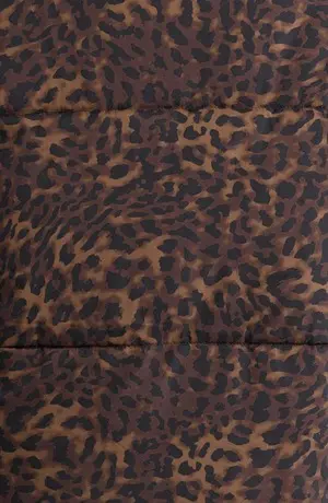 MPG Leopard Print Puffer Jacket