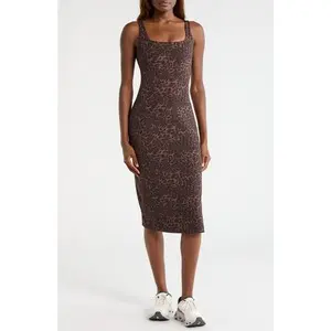 MPG Leopard Print Midi Dress