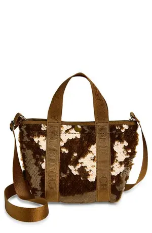 UNDERCOVERISM Chaos/balance Paillette Tote - Brown