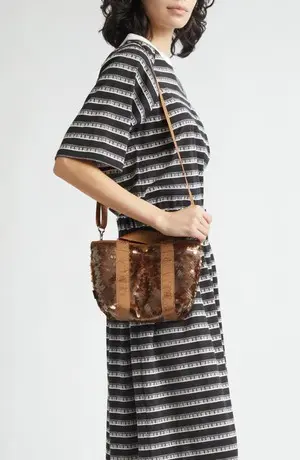 UNDERCOVERISM Chaos/balance Paillette Tote - Brown