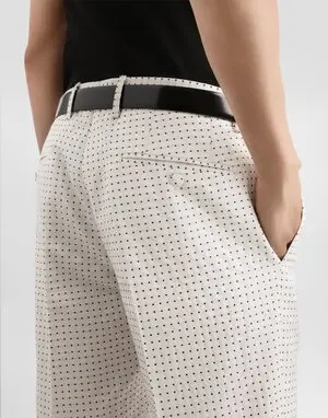 Dolce & Gabbana Micro Pattern Jacquard Trousers - Multicolor