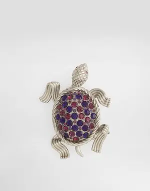 Dolce & Gabbana Sartoria Turtle-shaped Brooch - Silver