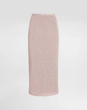 Dolce & Gabbana Viscose Crochet Skirt