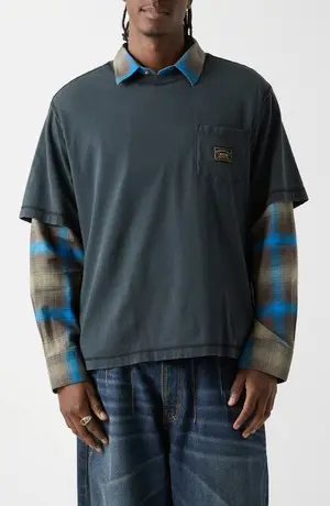GUESS ORIGINALS Go Oversize Boxy Cotton T-shirt - Jet