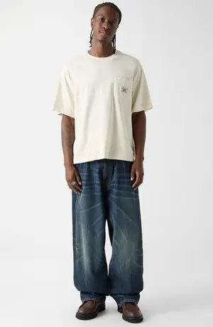 GUESS ORIGINALS Go Oversize Boxy Cotton T-shirt - Medium Beige