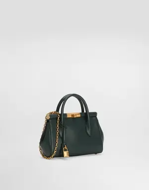 Dolce & Gabbana Marlene Handbag In Palmellato Calfskin - Green