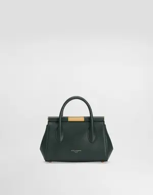 Dolce & Gabbana Marlene Handbag In Palmellato Calfskin - Green