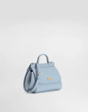 Dolce & Gabbana Patent Leather Sicily Handbag - Azure