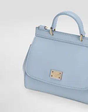 Dolce & Gabbana Patent Leather Sicily Handbag - Azure